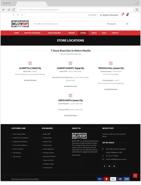 Below SRP - WAZILE Inc.