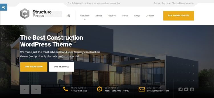 Top 20 Construction & Architecture Industry WordPress Themes for Your Website - WAZILE Inc.