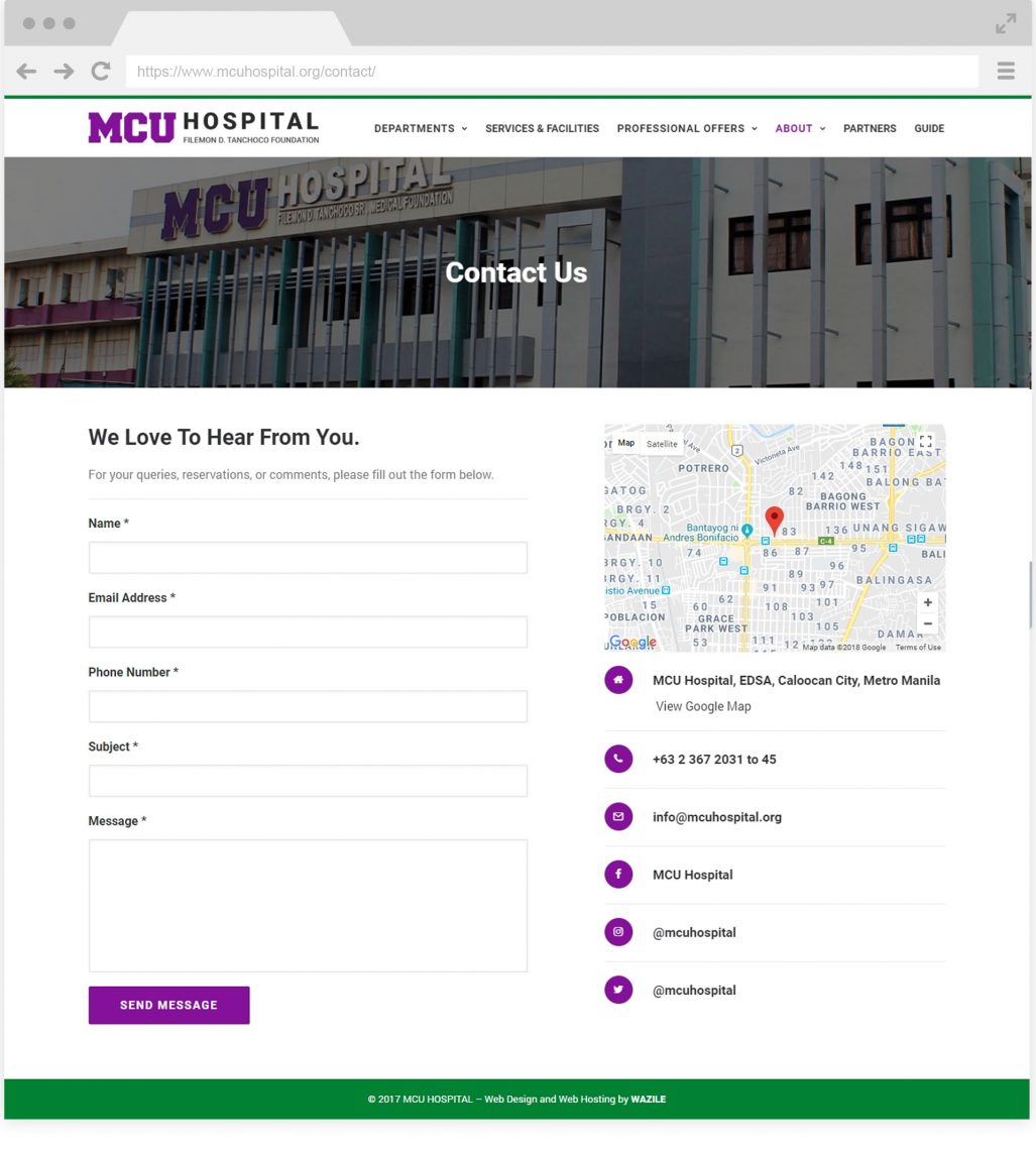 MCU Hospital | WAZILE Inc. Work & Portfolio